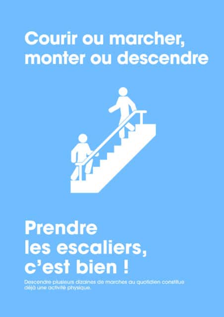 Campagne de sensibilisation Design actif : prenez les escaliers