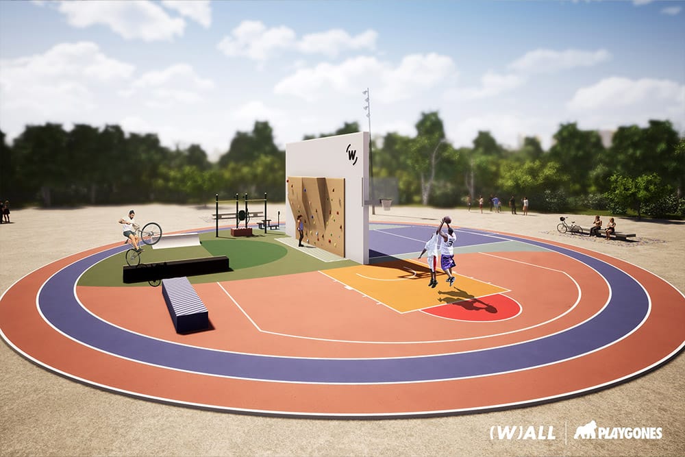 WALLpar Playgones, le mur actif